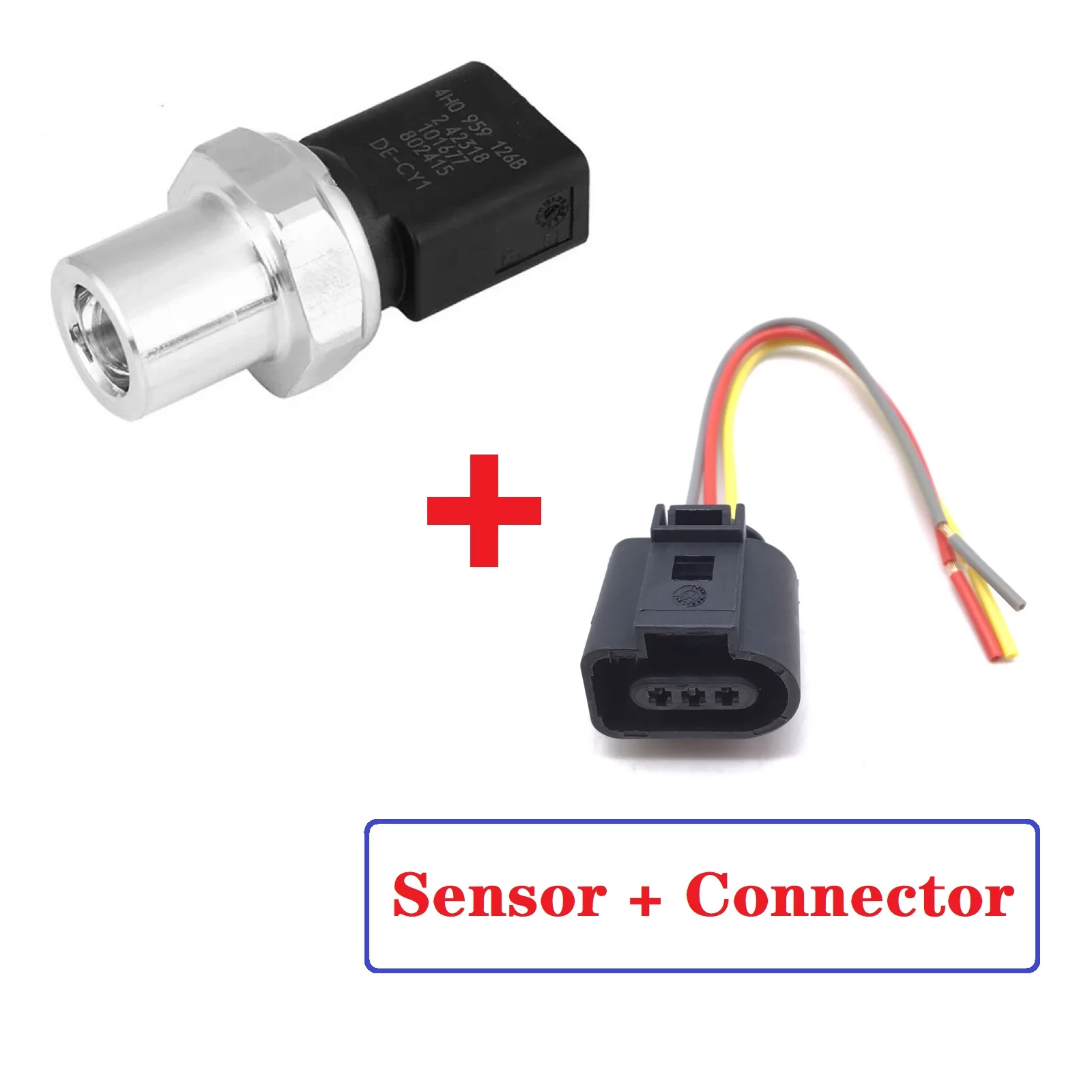 Sensor-e-conector-do-interruptor-de-press-o-A-C-Audi-VW-Porsche ...