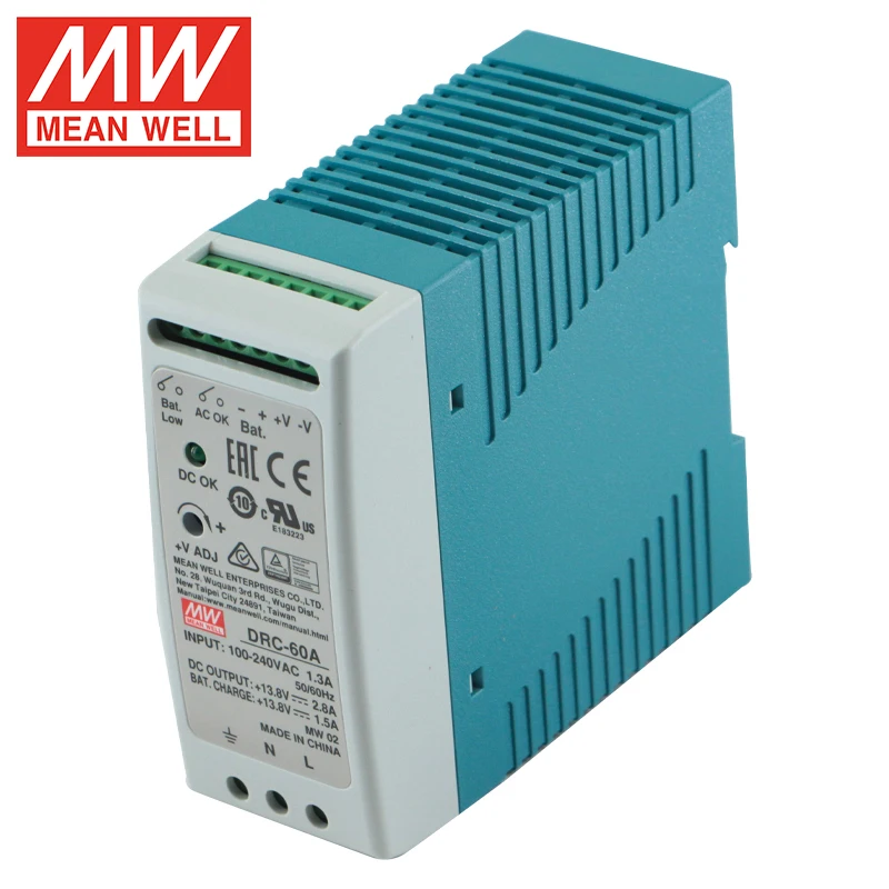 DIN-Rail-DRC-60W-13-8V-27-6V-Mean-Well-UPS-Security-Power-Supply ...