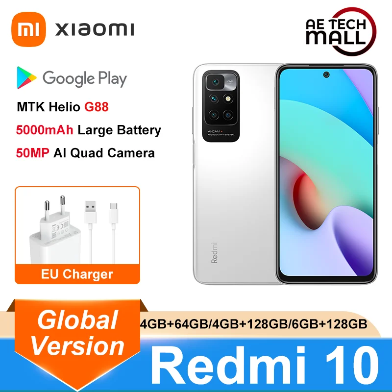 Global-Version-Xiaomi-Redmi-10-2022-50MP-AI-Quad-Camera-90Hz-FHD ...