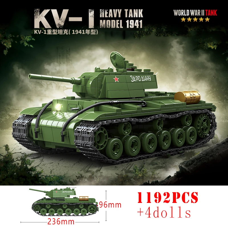 Танковые блоки goxunwu T-34 KV-1 | AliExpress