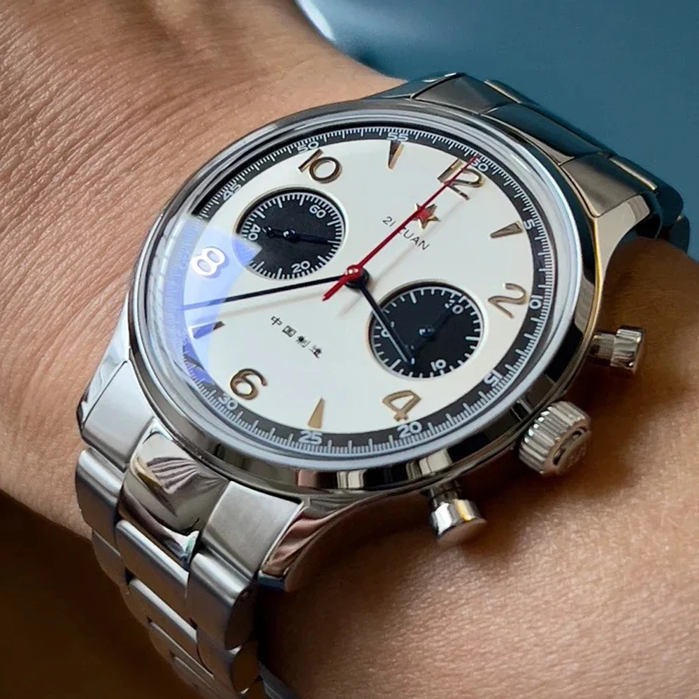 Mysteri-ser-Code-1963-Chronograph-Piloten-uhr-Herren-Original-St19 ...