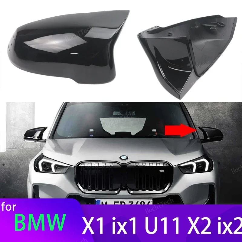 Hight-Quality-Bright-Black-Rear-View-Door-Wing-Side-Mirror-Cover-Caps ...