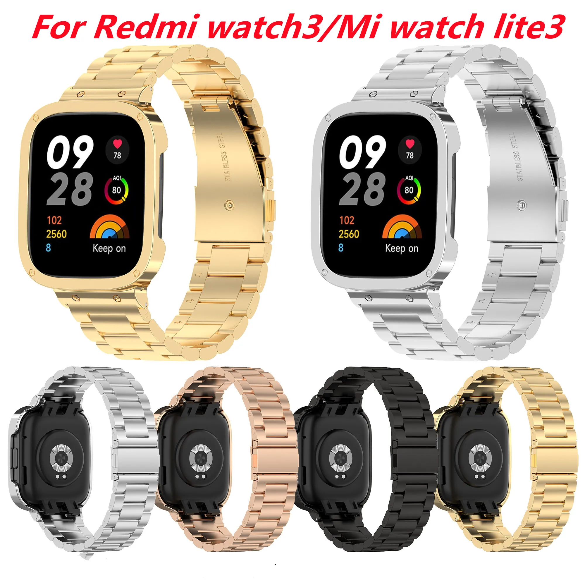 Redmi-watch3-Strap-Mi-watch-lite-3-Metal-Wristbands-for-Mi-watch-lite-3 ...