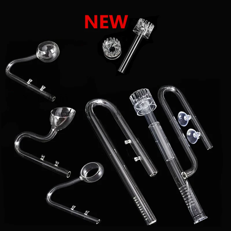Aquarium Glass Inflow Outflow Lily Pipe 12/16mm 16/22mm Tube Fish Tank ...