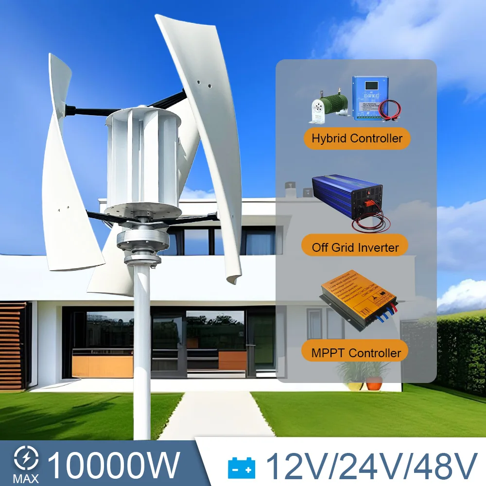 10KW-Wind-Turbine-Generator-12V-24V-48V-Complete-Household-Energy ...