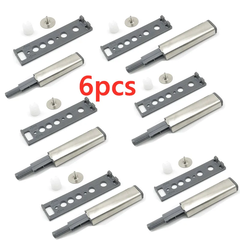 Push Latches for Cabinets 6 Pack Push to Open Cabinet Hardware Push ...