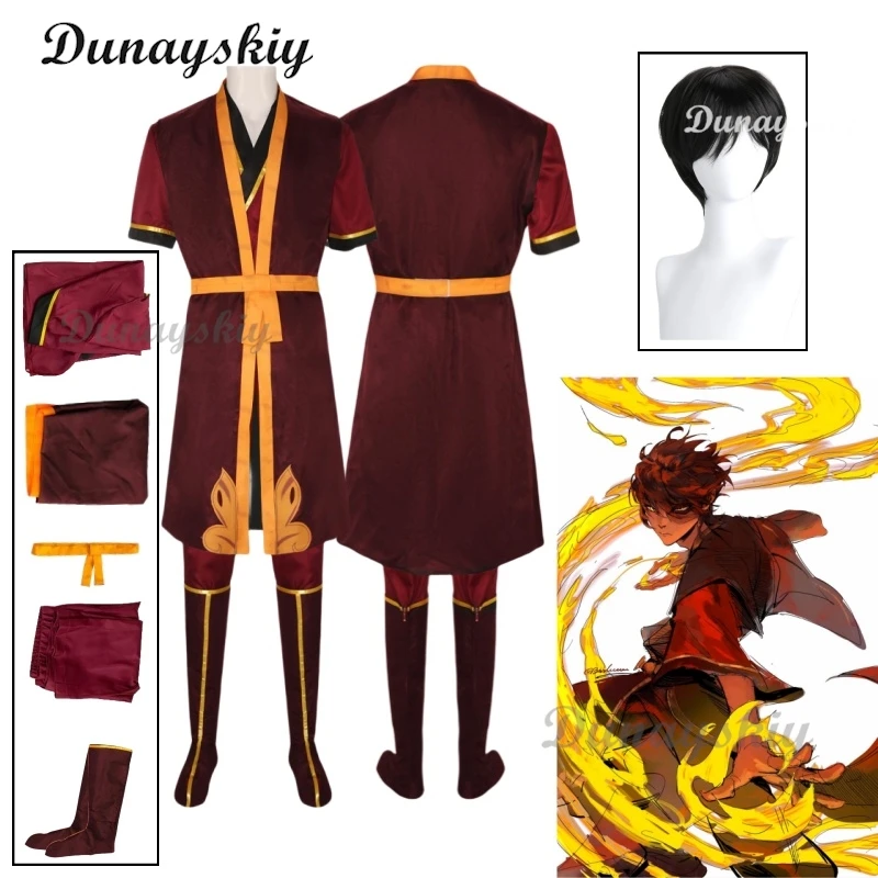 Avatar The Last Airbender Zuko Cosplay Costume King's Prince Uniform ...