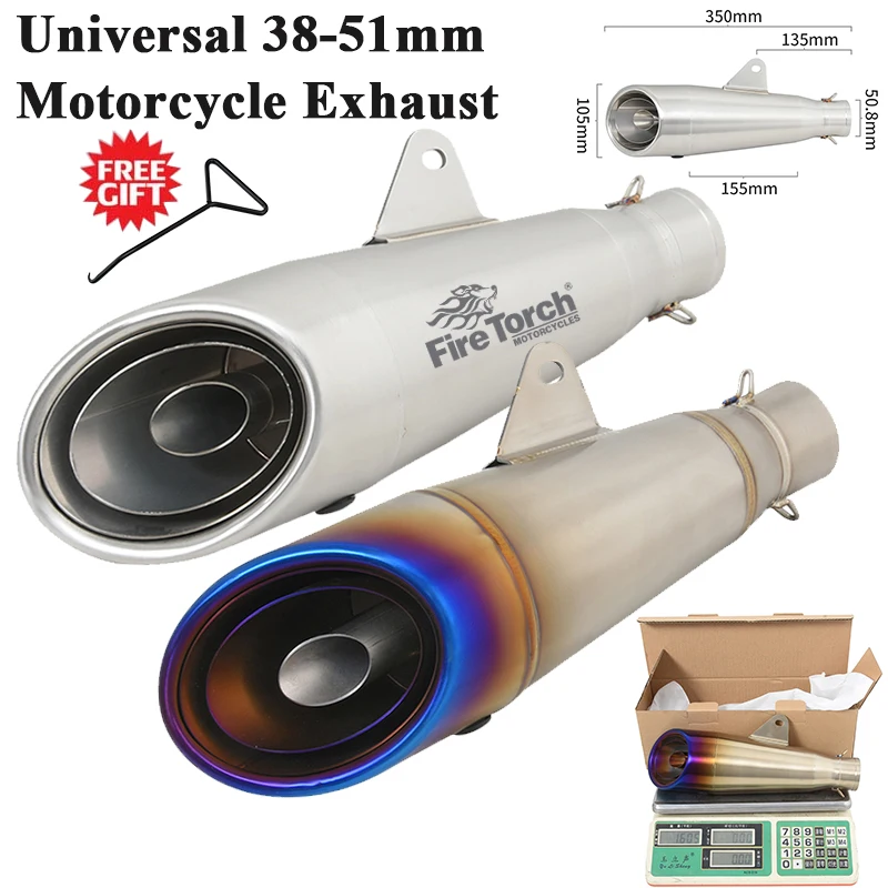 Motorcycle-Exhaust-Escape-Pipe-Systems-Modified-Titanium-Alloy-Muffler ...