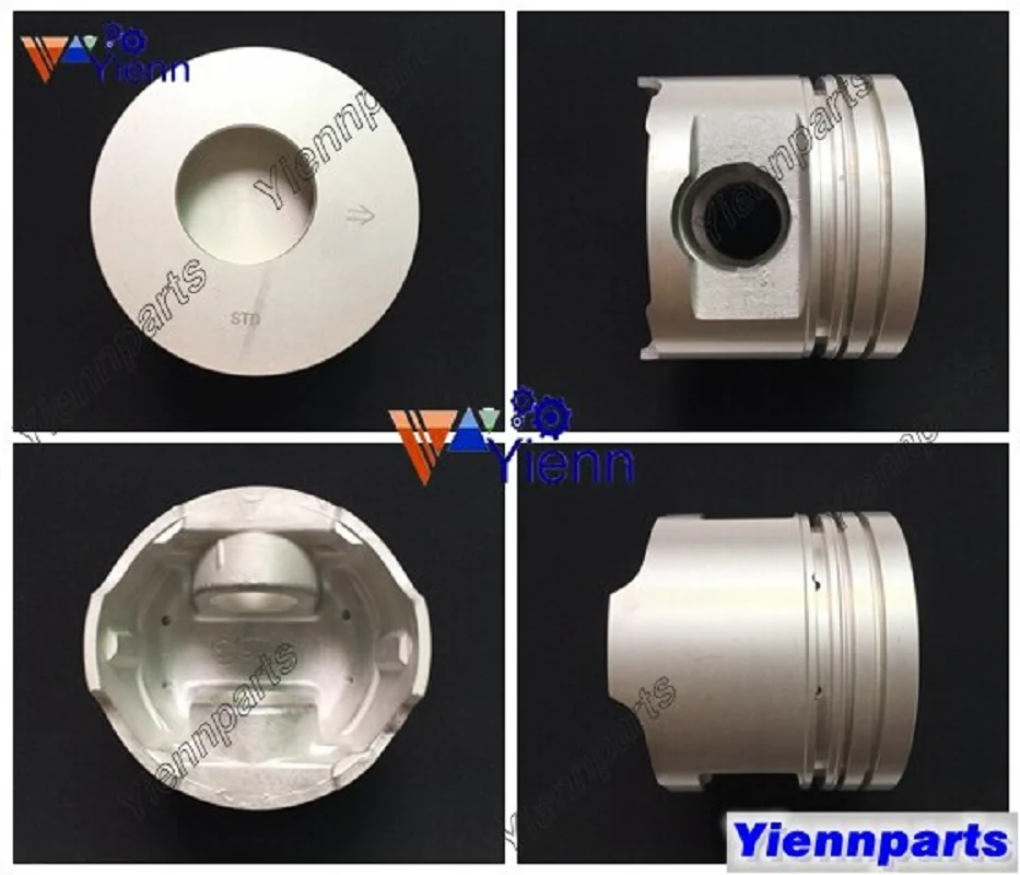 For Toyota 14B 14BT Piston 13101-58040 13101-58060 With Pin And Clips ...