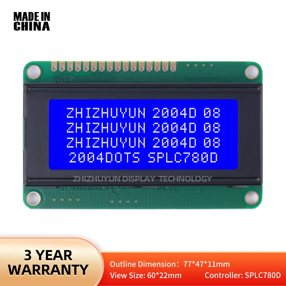 Stable-Supply-Of-Goods-2004D-Serial-LCD-Display-Screen-Blue-Screen-LCD ...