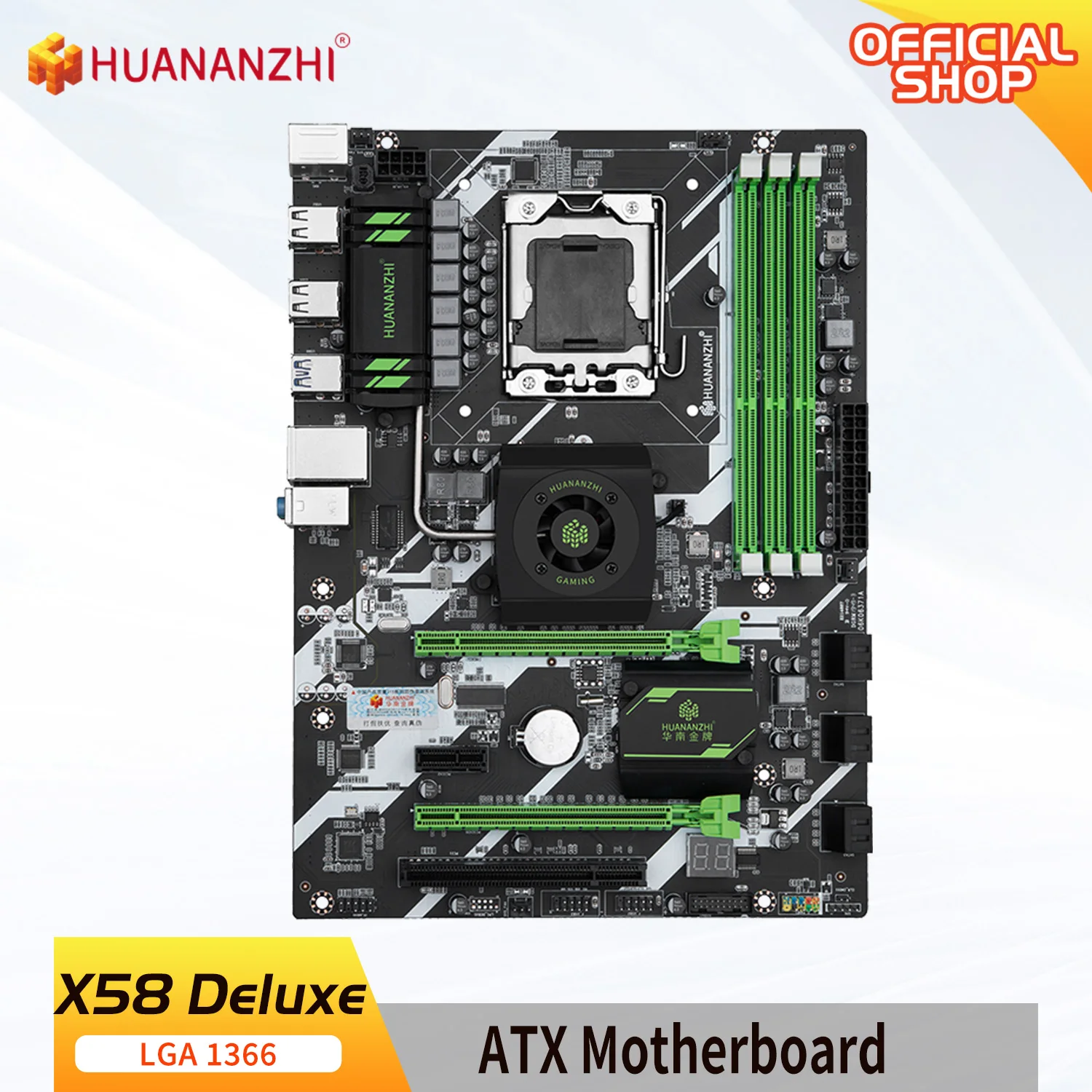 HUANANZHI-X58-LGA-1366-X58-Deluxe-motherboard-support-RECC-NON-ECC-DDR3 ...