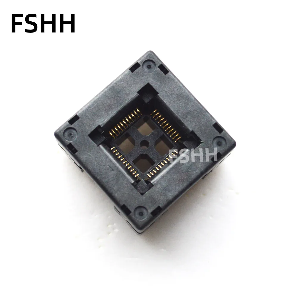 Open top QFP44 TQFP44 LQFP44 ic test socket Pin pitch = 0,8mm tamaño ...