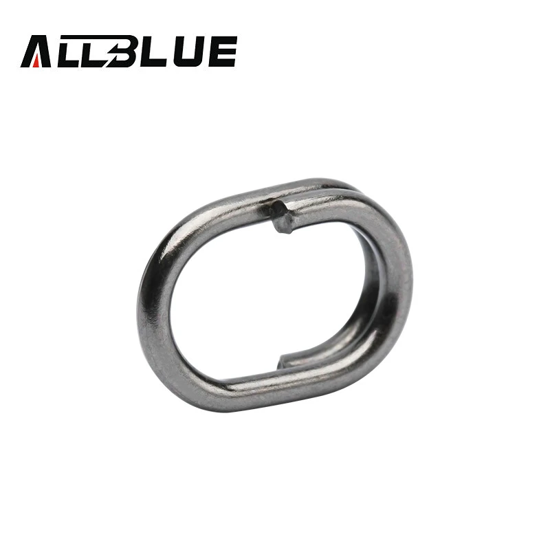 ALLBLUE 100Pcs O Ring Black High Intensity Stainless Steel Split Ring ...