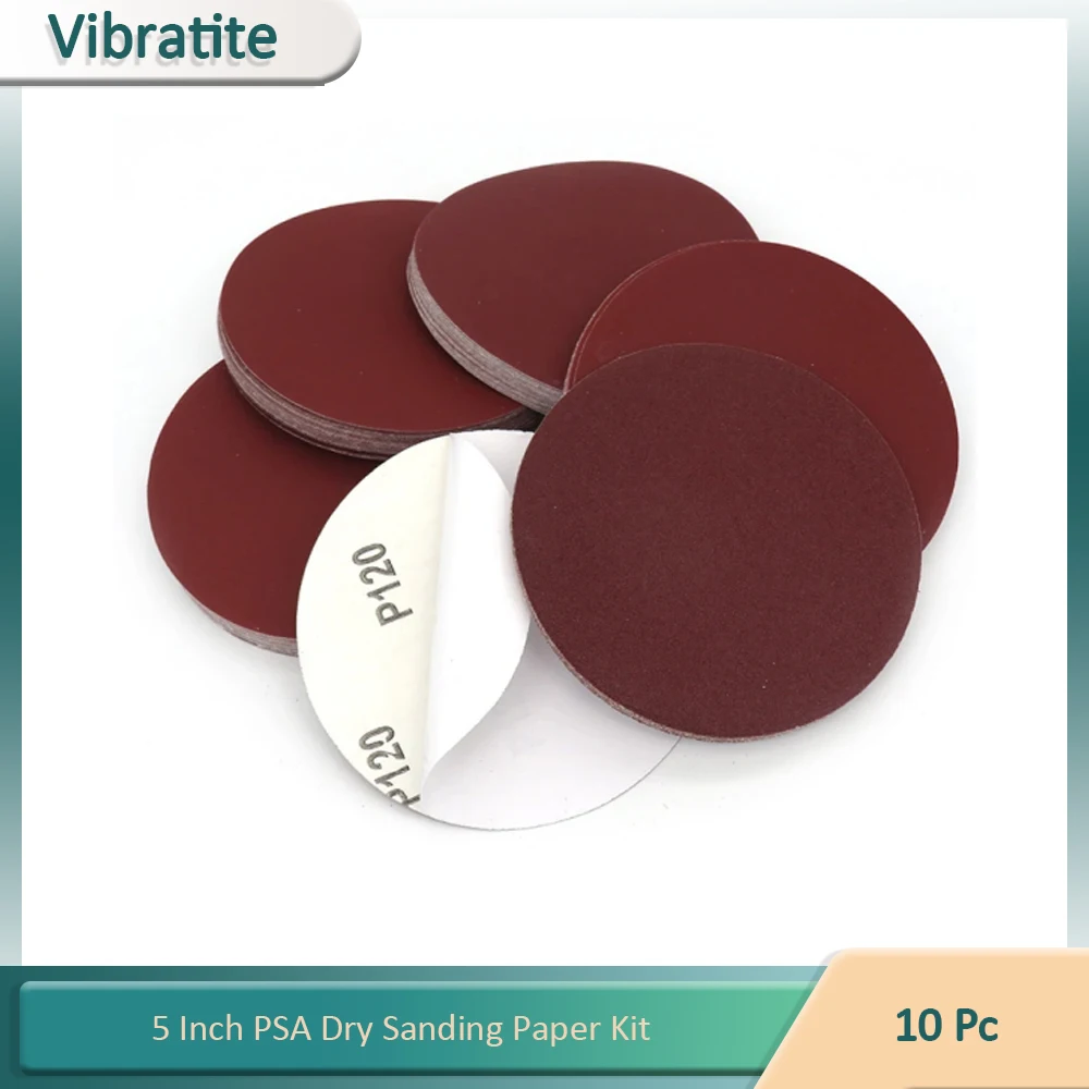 10ps-PSA-Sanding-Sheets-Self-adhesive-Sandpaper-5-Inch-125MM-Dry ...