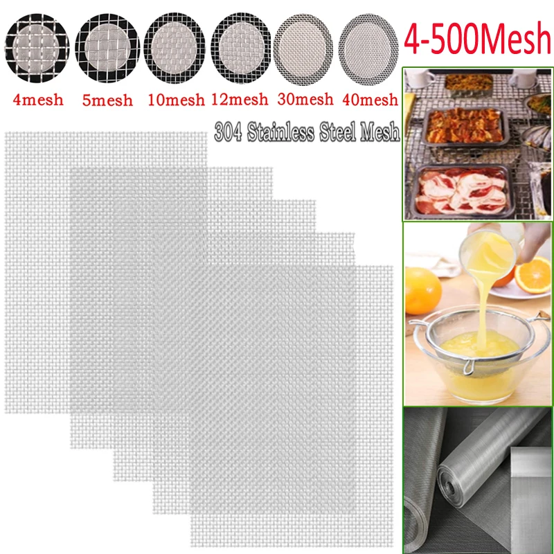 Filtro-de-malla-de-acero-inoxidable-4-500Mesh-304-red-de-reparaci-n ...