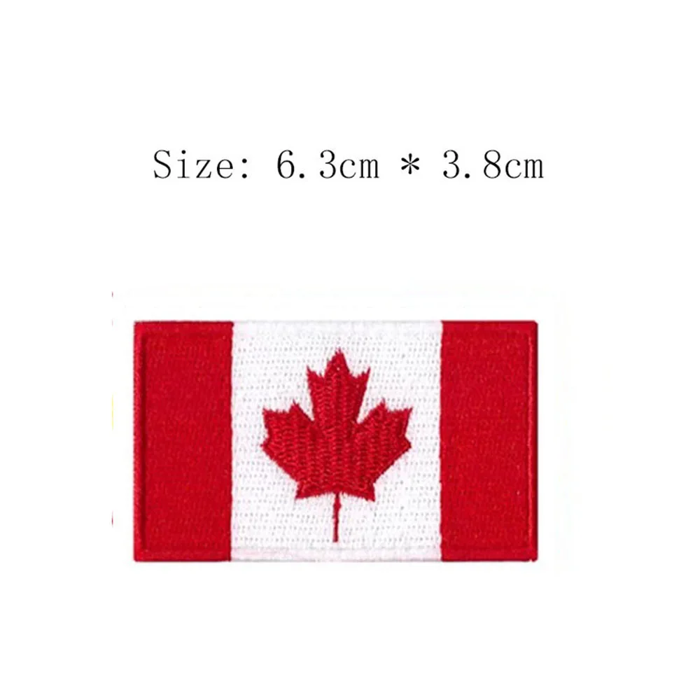 Canada-Embroidery-World-Flag-1pc-Patch-Size-At-6-3cm-3-8cm-Iron-On ...