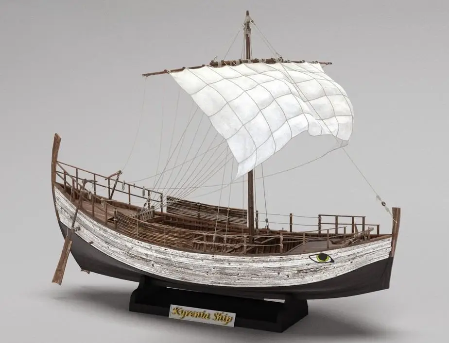Trade Boat Kyrenia Greek Ancient 1:48 13.7'' 350mm Wood Model Ship Kit ...