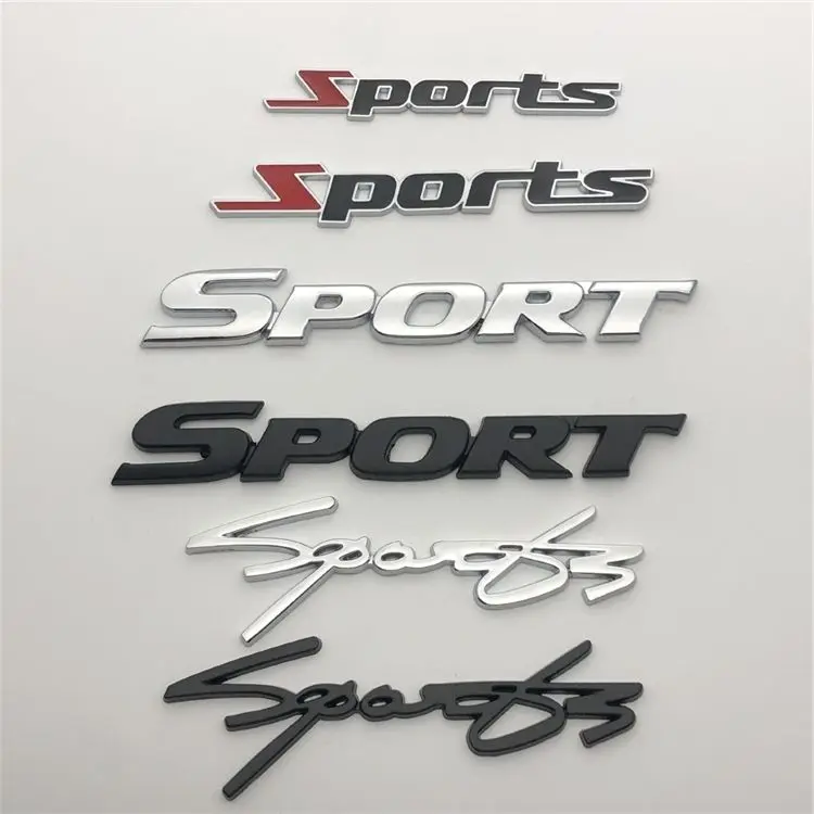 Car-Sticker-SPORT-Sports-Version-Modified-Car-Logo-3D-Stereo-Sticker ...
