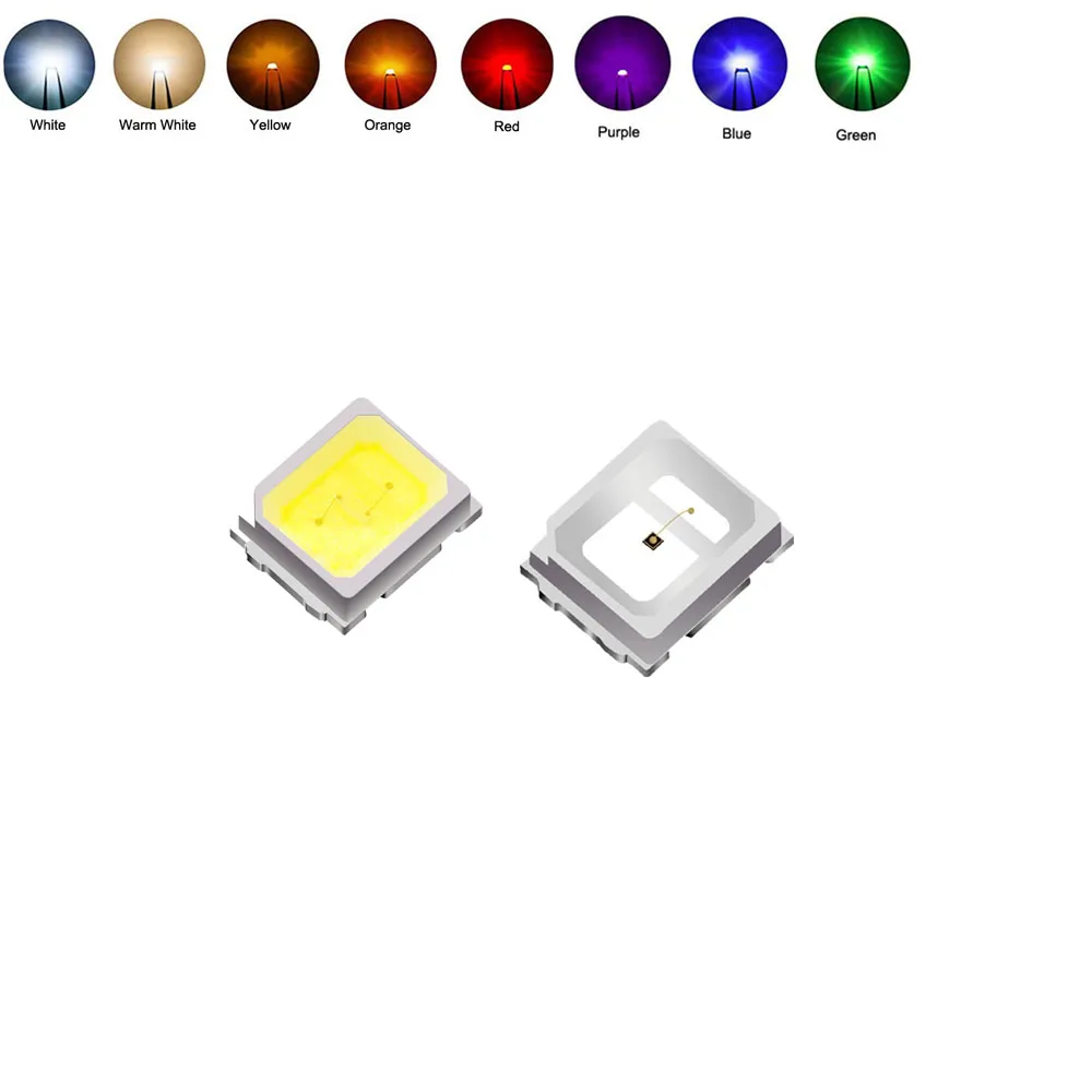 100PCS-2835-SMD-Pure-White-Natural-White-Warm-White-Cool-White-LED ...