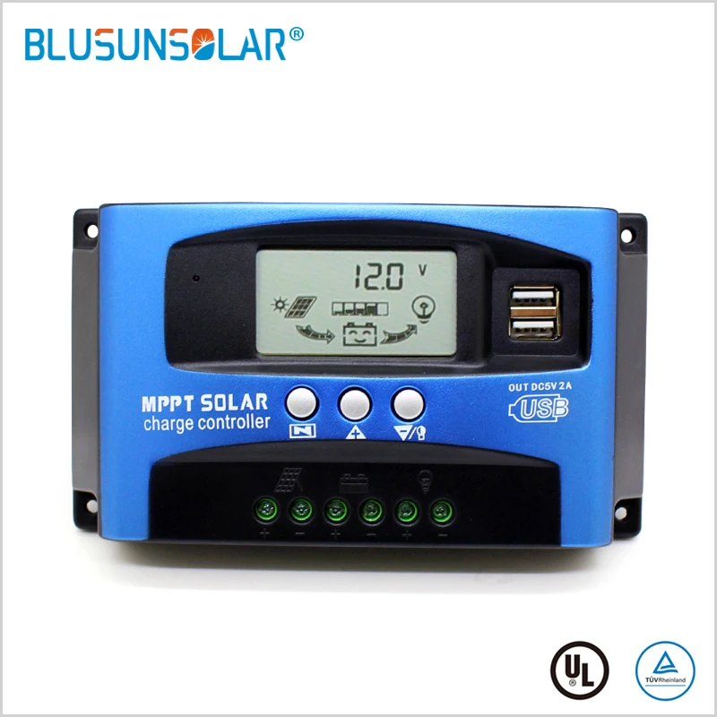 MPPT-Solar-Charge-Controller-Dual-USB-LCD-Auto-Solar-Cell-Panel-Charger ...