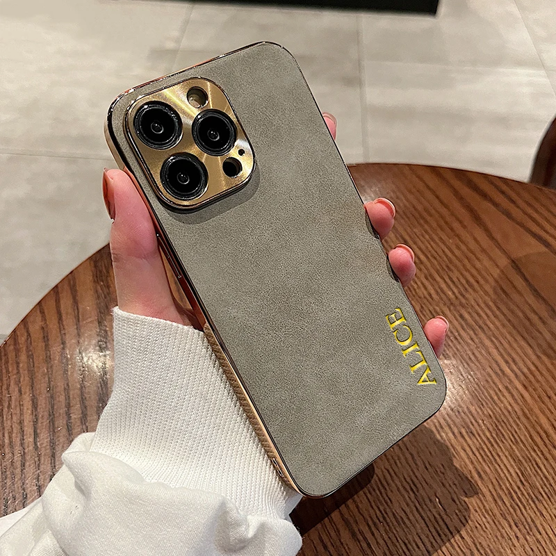 Luxury-Lambskin-Plating-Bumper-Leather-Case-For-iPhone-11-12-13-14-15 ...