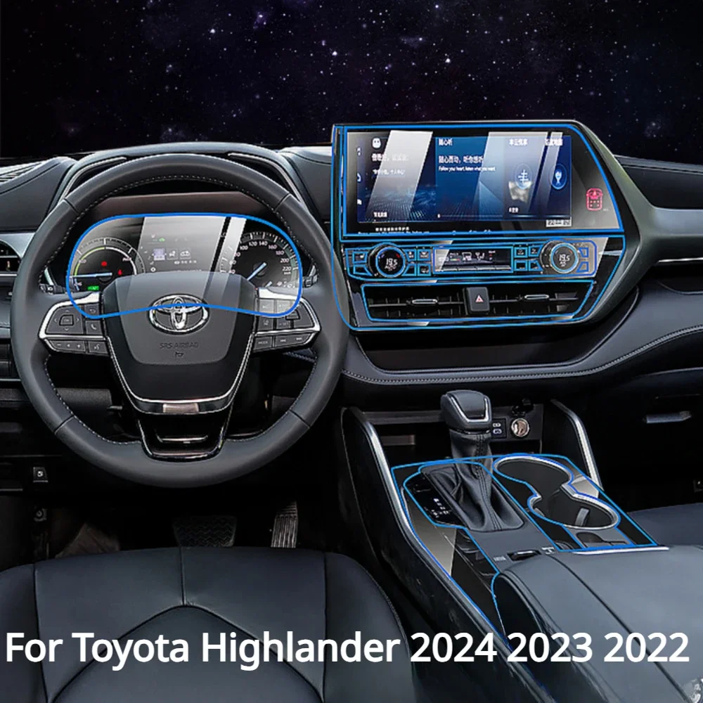 For-Toyota-Highlander-2024-2023-2022-Interior-Accessories-film ...