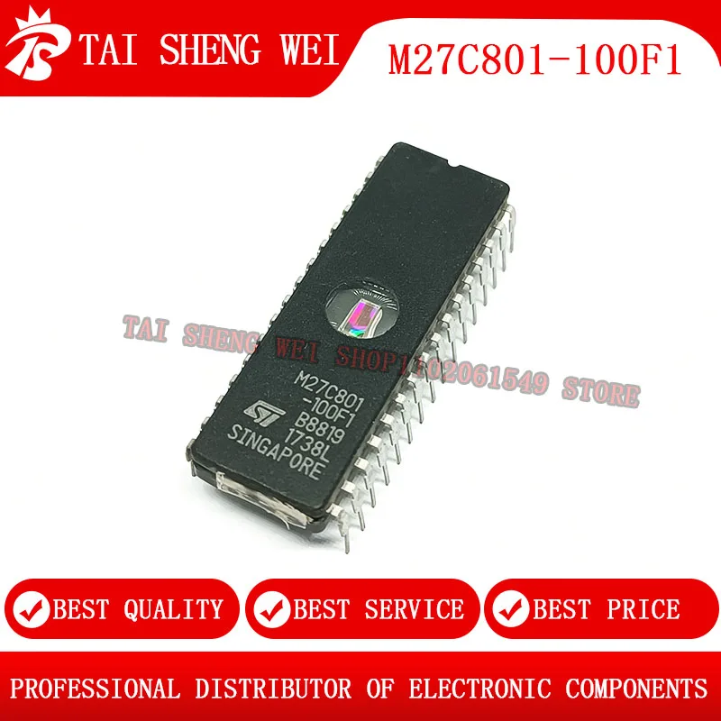 2pcs M27C801-100F1 M27C801 -100F1 27C801 M27C801100F1 CDIP-32 New ...