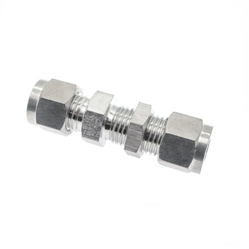 Stainless Steel Straight Bulkhead Connector 6mm 8mm 10mm 1/4 3/8 1/2 ...
