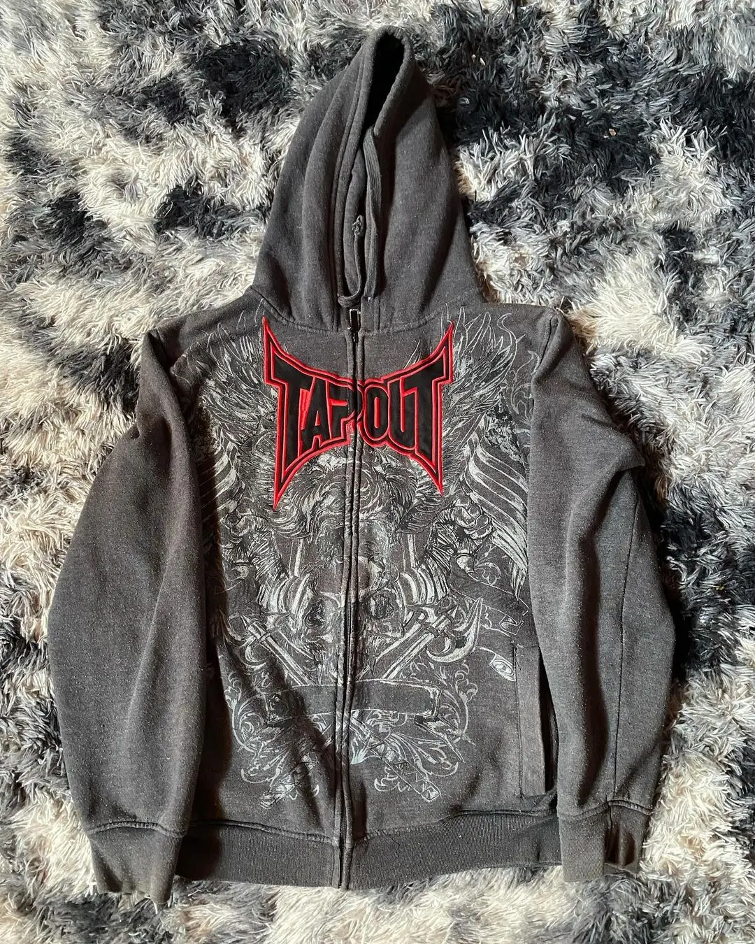 Streetwear-Tapout-Zipper-Hoodie-Y2K-Sweatshirt-Hip-Hop-Graphic-Letter ...