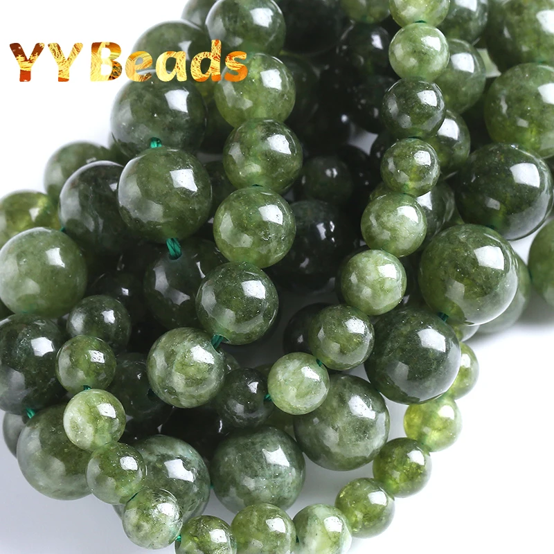 Natural Stone Canada Jades Beads For Jewelry Making Round Loose Spacer ...