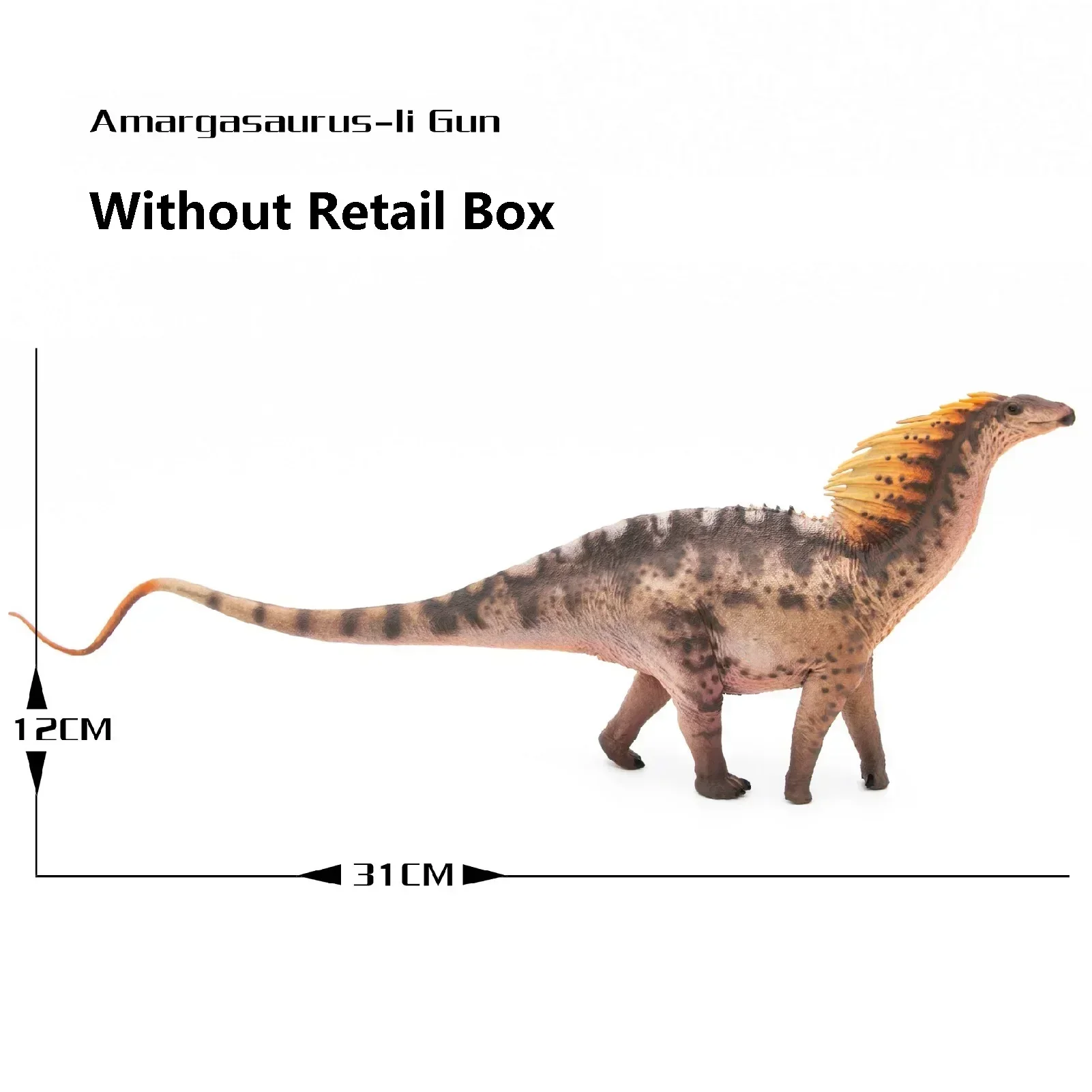 1:35 HAOLONGGOOD Amargasaurus Dinosaurio Modelo de animal de juguete ...
