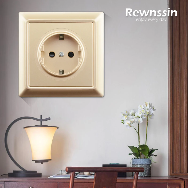 1-2-3-4-Gang-Random-Click-Push-Button-Light-Switches-Gold-Retro-Style ...