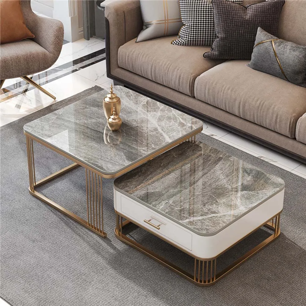 Square-Low-Coffee-Table-Storage-Drawers-Living-Room-Modern-Table ...