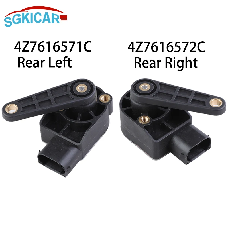4Z7616571C 4Z7616572C Rear Left Right Headlight Hight Level Sensor Air ...