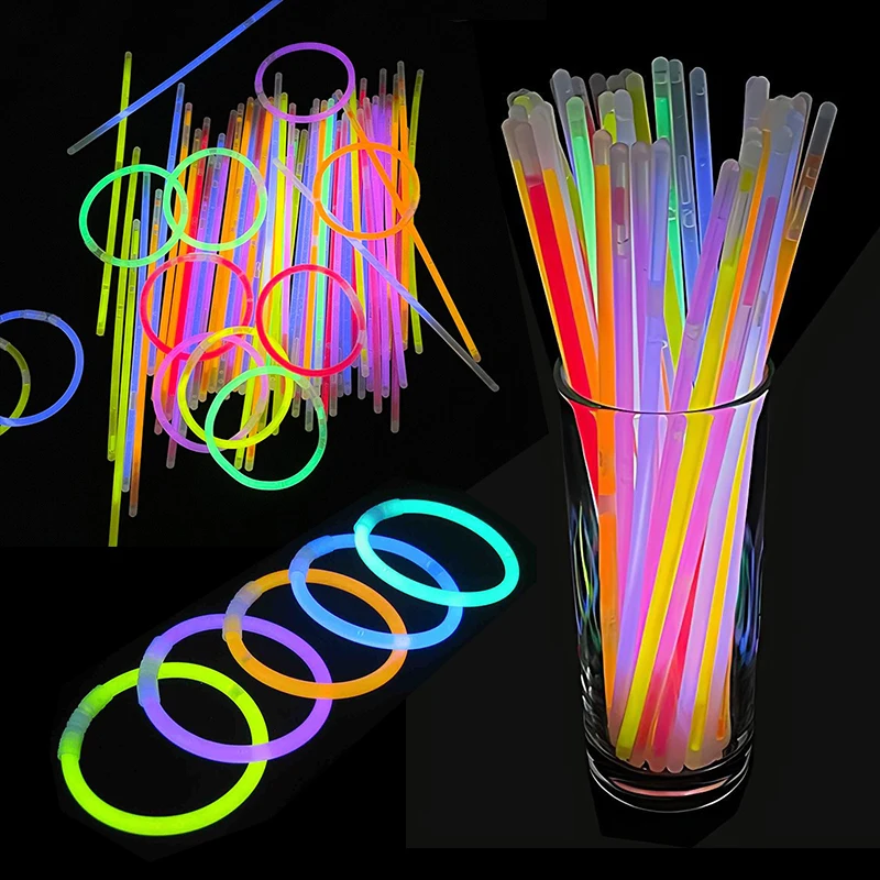 Glow Stick Set 10/20/30PCS Pack Night Glowing Fluorescence Sticks ...