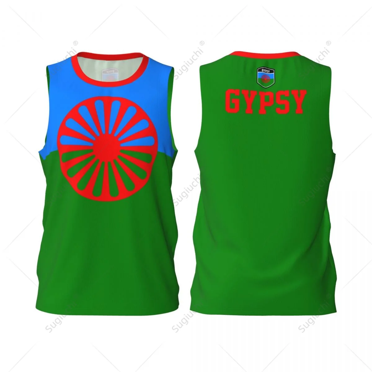 Camiseta deportiva de baloncesto para hombre con bandera gitana de Roma ...