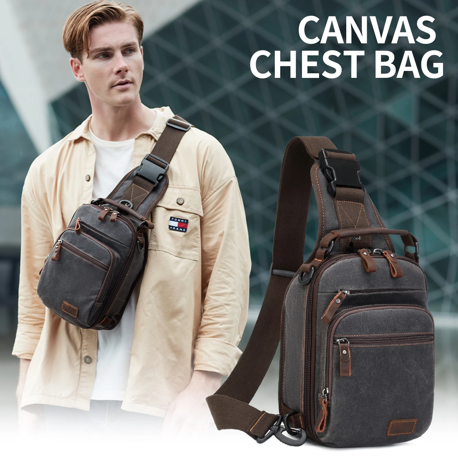 Nerlion-Sling-Backpack-Chest-Sling-Bag-for-Men-Waxed-Canvas-Crossbody ...