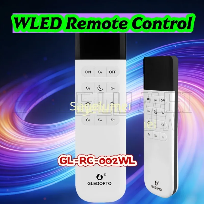 2.4GHz WLED Remote Control ESP Now 7 Group Preset Scenes WiFi Wireless ...