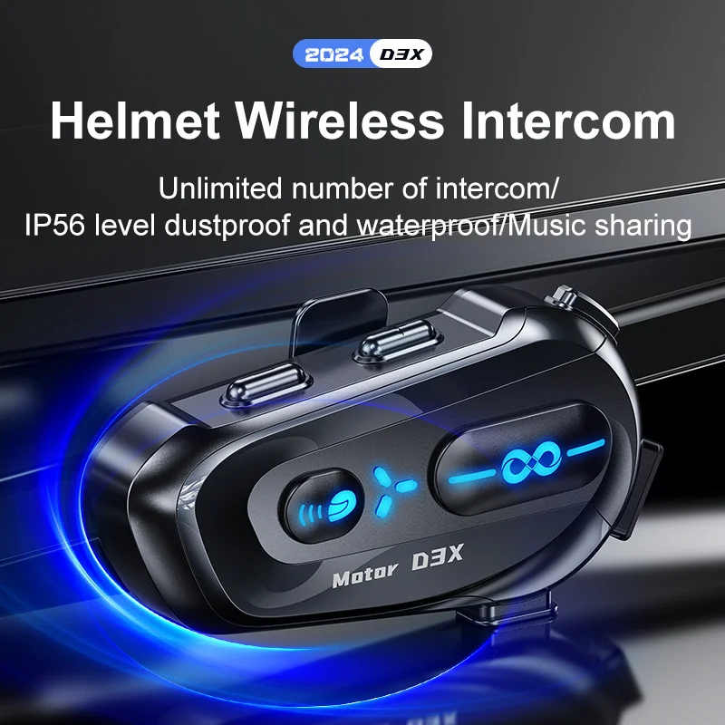 Intercomunicador-inal-mbrico-para-casco-de-motocicleta-auriculares-con-Bluetooth-reducci-n-de ...
