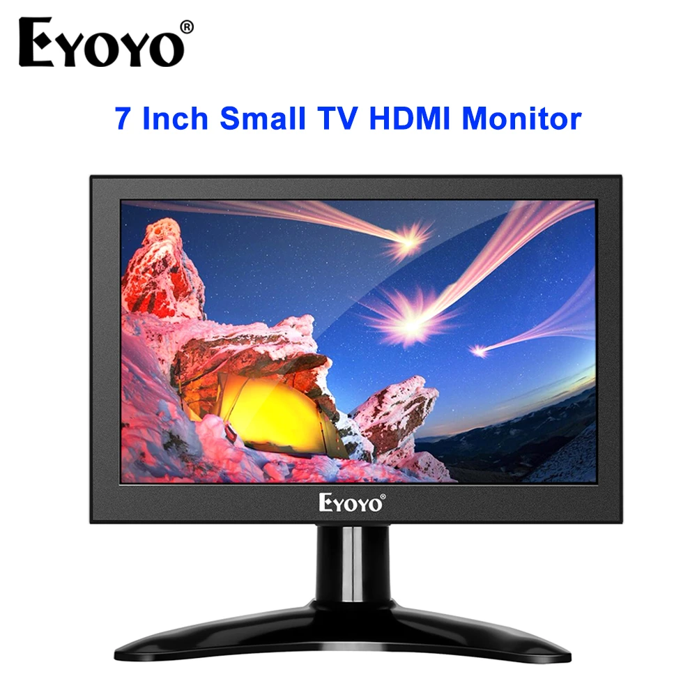 Eyoyo 7 Inch Small Tv Lcd Monitor Hdmi Ips Screen Portable Display ...