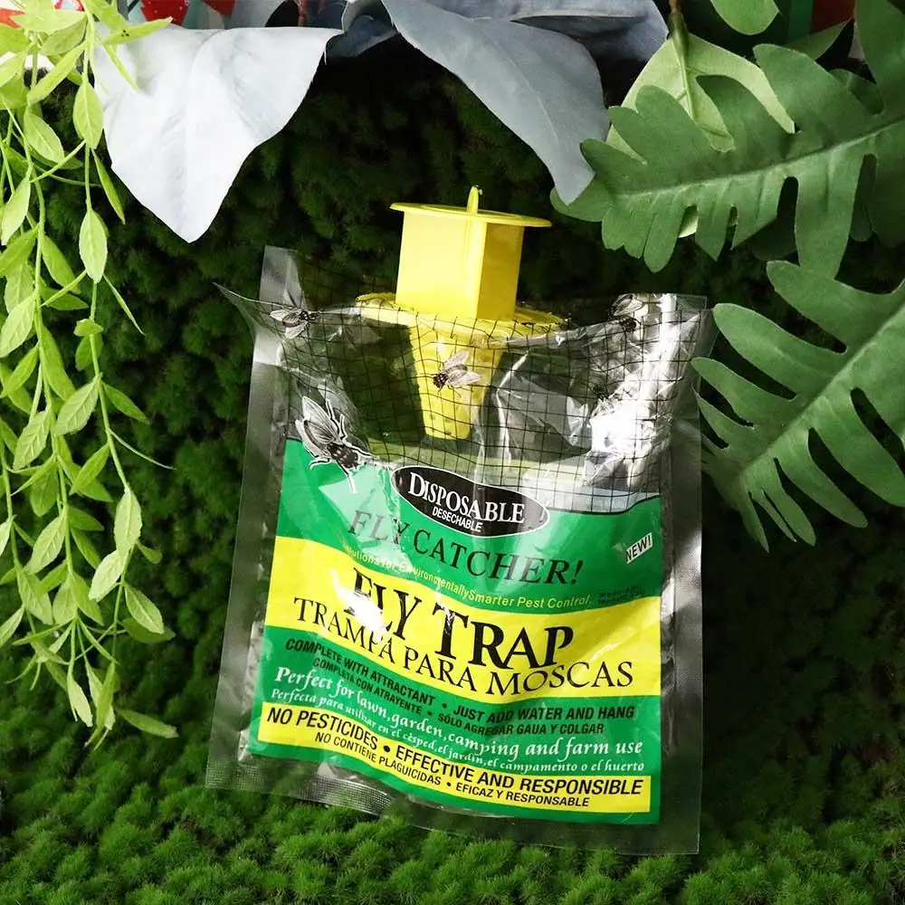 Hanging-Outdoor-Fly-Trap-Water-Soluble-Bait-Fly-Trap-Cage-Bee-Trap-Cage ...