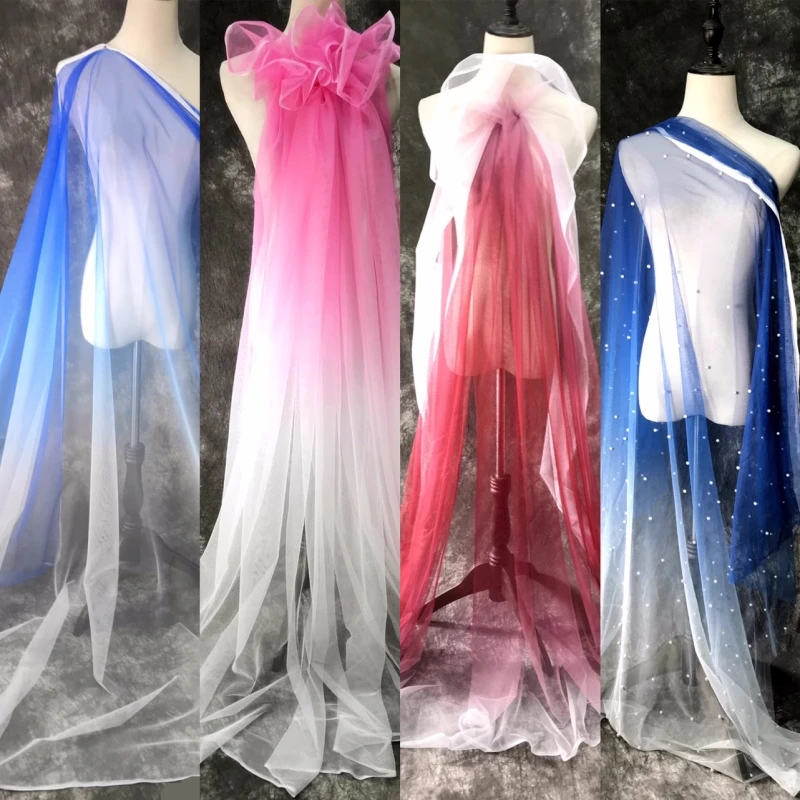 Gradient-Mesh-Fabric-Soft-Transparent-for-Dress-Clothing-Fabric ...