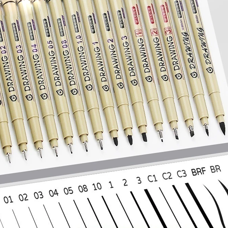 Leto-Needle-Pen-Fine-Liner-Pen-Marker-Pens-Waterproof-Hook-Pen-Drawing ...