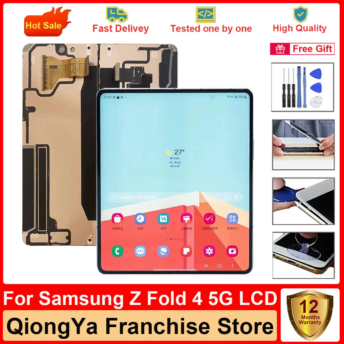 Pantalla-AMOLED-z-fold-4-de-7-6-pulgadas-para-Samsung-Galaxy-Z-Fold-4 ...