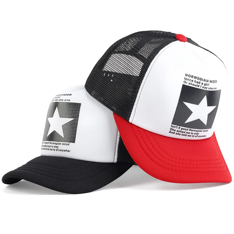 New-Five-pointed-Star-Printed-Baseball-Cap-Women-Adjustable-Baseball ...