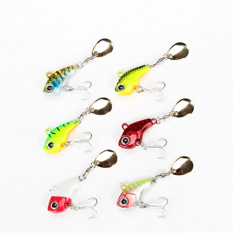 1pcs Metal Rotating Vibration Fishing Bait 6g10g14g20g Vib Spinner ...