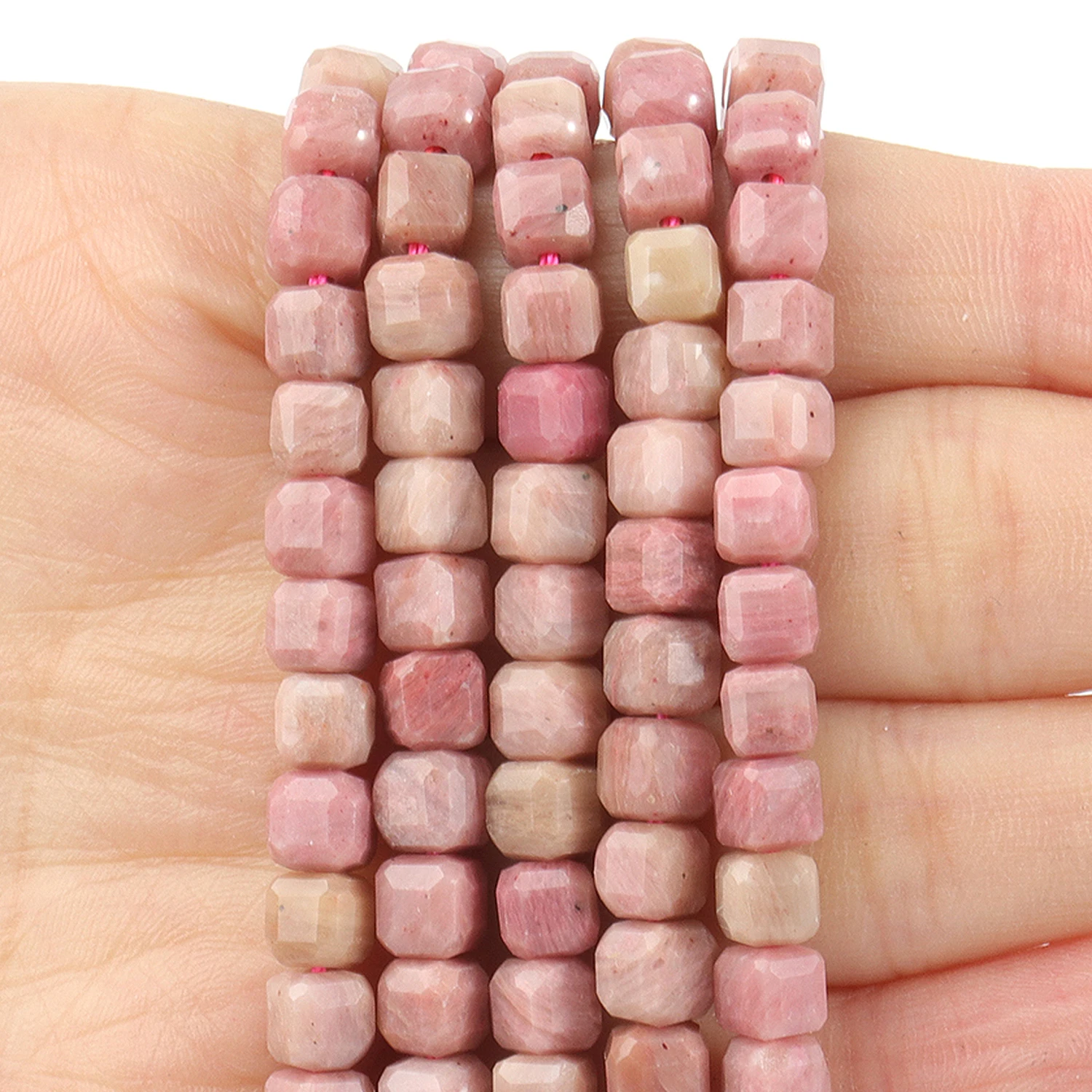 Natural-Rhodonite-Faceted-5mm-Square-Cube-Shape-Beads-for-Jewelry ...