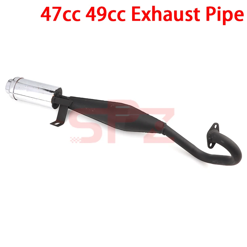 Motorcycle Exhaust 49cc 2 Stroke | Exhaust Pipe Motorcycle Scooter ...