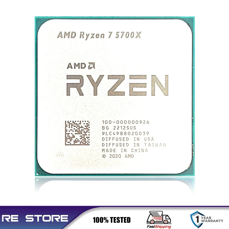 AMD Ryzen 7 R7 5700X 3.4GHz 8-Core 16-Thread CPU Processor 7NM L3=32M ...