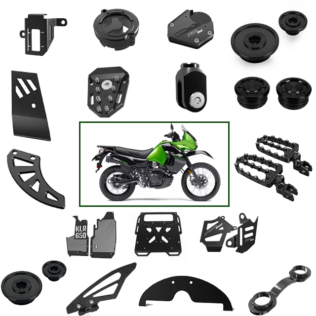 For-Kawasaki-KLR650-Rear-Brake-Clevis-Chain-Guide-Guard-Lower-Dash ...